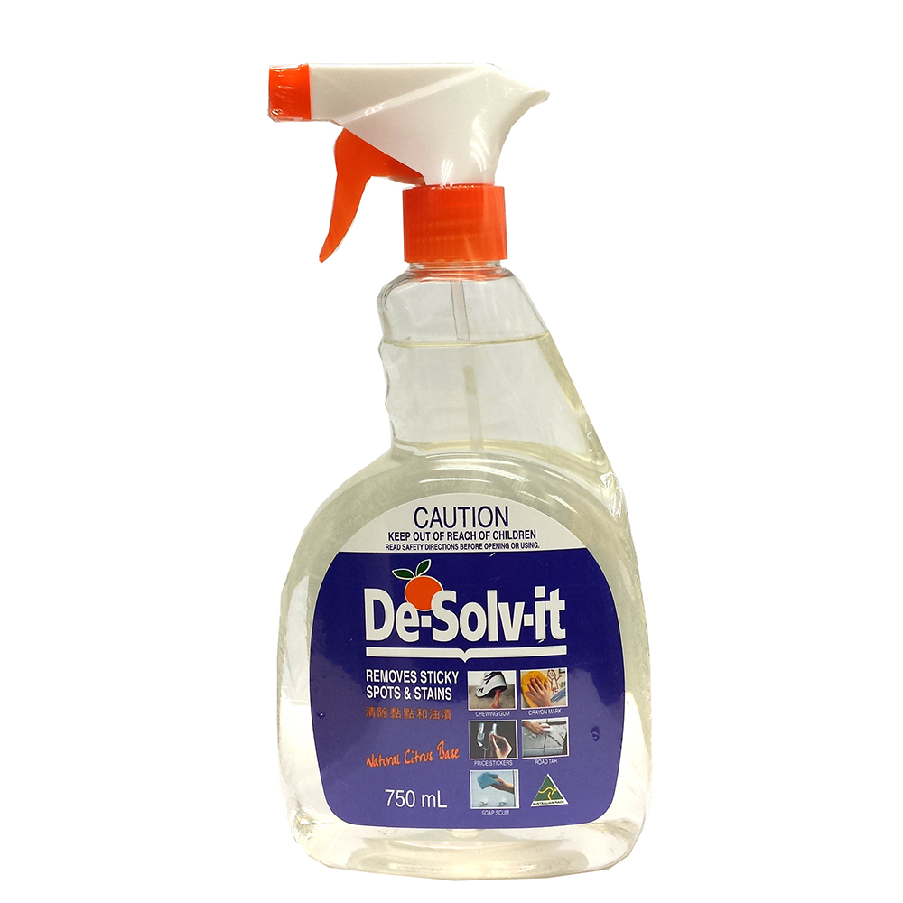 澳洲制De-Solv-it 去漬除膠劑橙水(750ml)-附噴頭_清潔用品_P-茶水間及電工用品_歷山文儀中心
