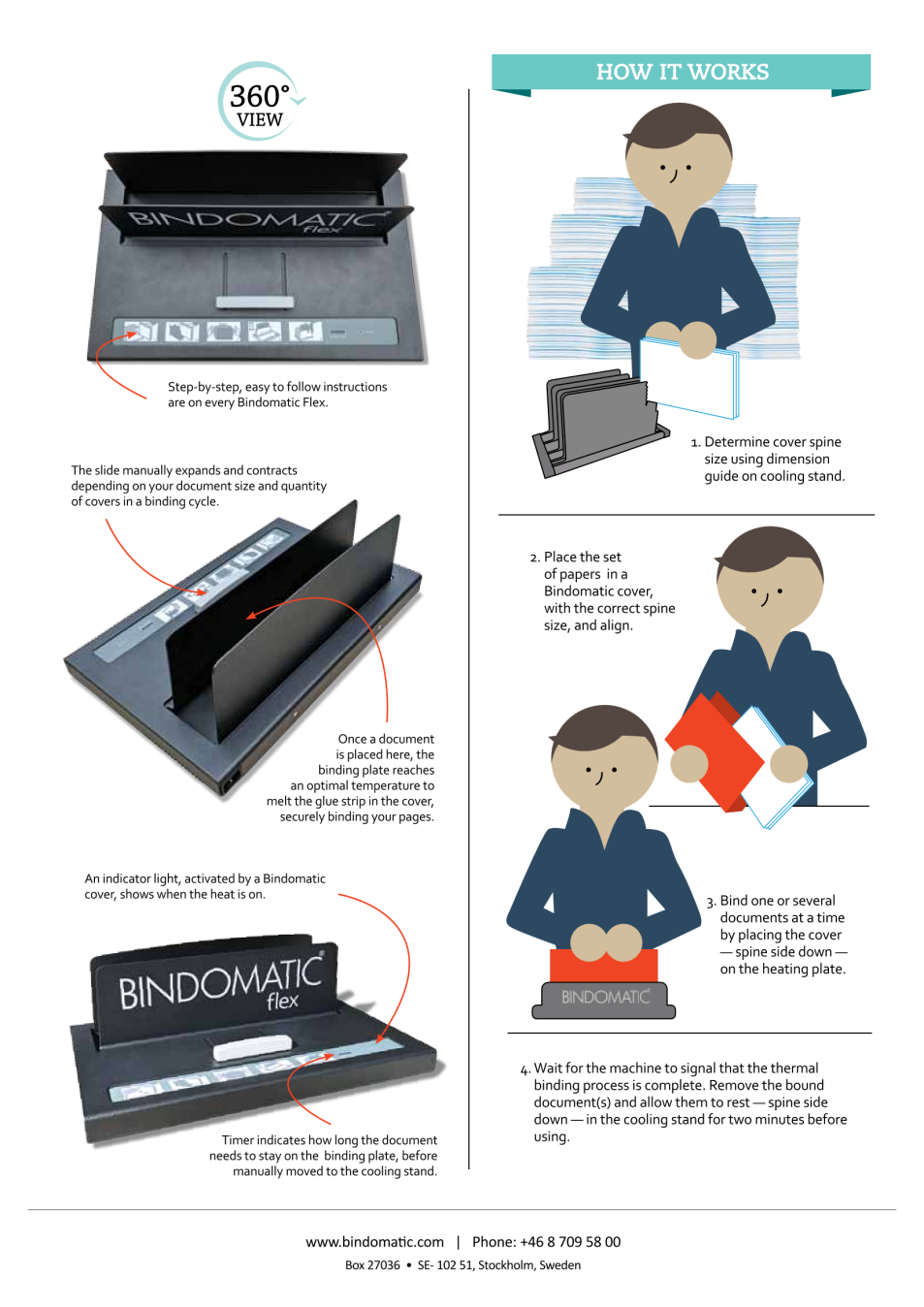Bindomatic Flex Thermal Binder 熱溶釘裝機_熱熔釘裝機_釘裝機_Q-辦公室儀器_歷山文儀中心