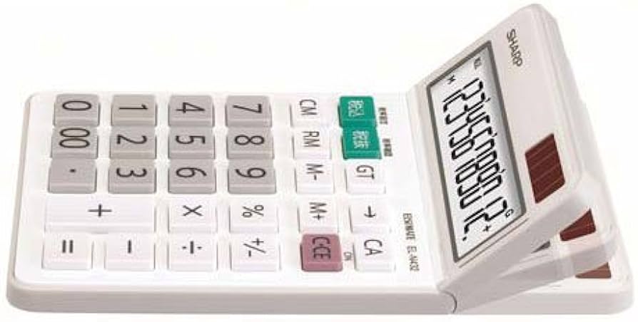 **買二送一**日本版 Sharp EL-N432X X (中型)計算機 (12位) _桌面計算機_計算機_Q-辦公室儀器_歷山文儀中心