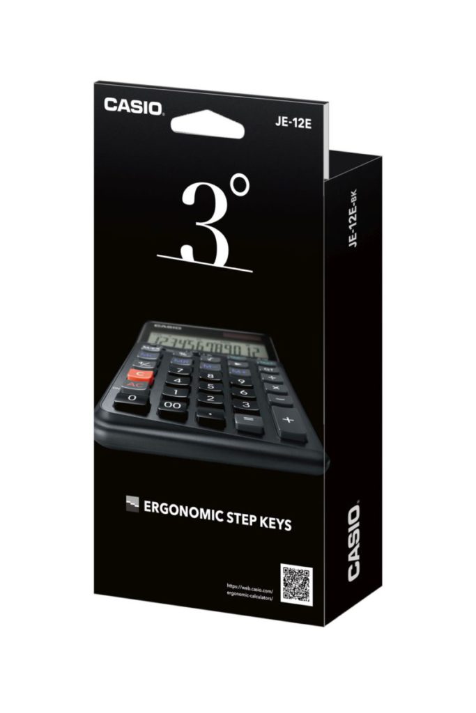 Casio JE-12E (人體工學步進按鍵)計算機-12位_桌面計算機_計算機_Q-辦公室儀器_歷山文儀中心