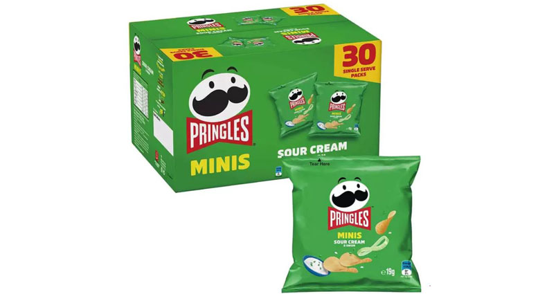 Pringles Minis Sour Cream & Onion 品客洋蔥奶焗薯片 (一箱30包)_特選零食_歷山文儀中心